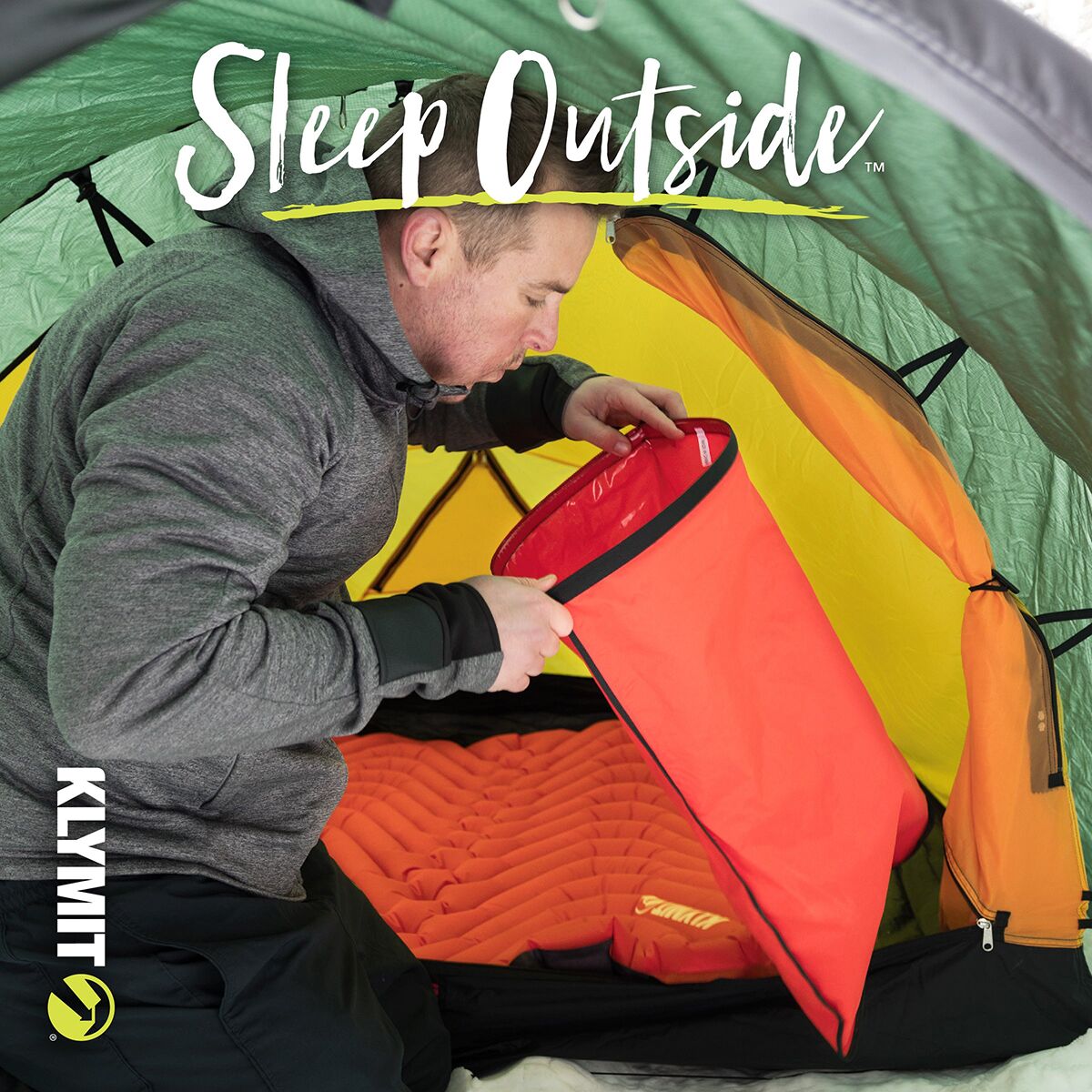 Klymit Insulated Double V Sleeping Pad - Hike & Camp