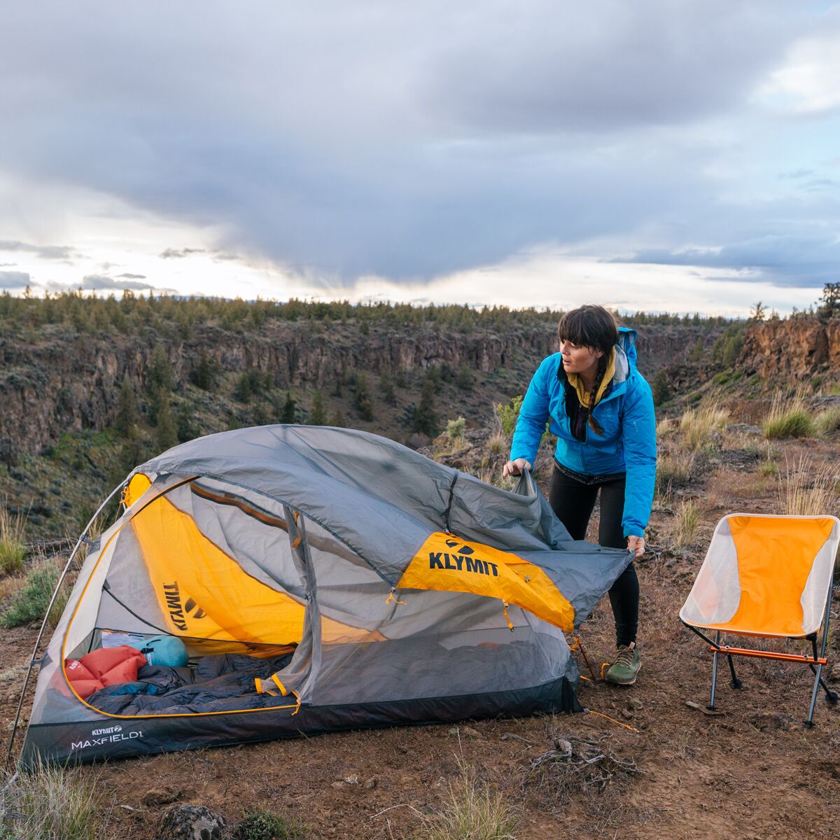 Klymit Maxfield Tent: 1-Person 3-Season - Hike & Camp
