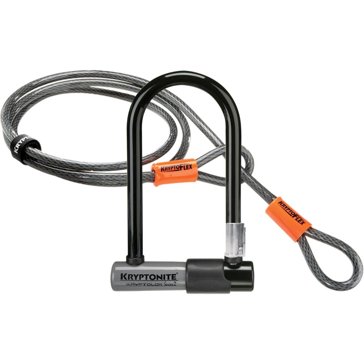 Kryptonite KryptoLok Mini-7 U-Lock - Double Deadbolt with 120cm Cable ...