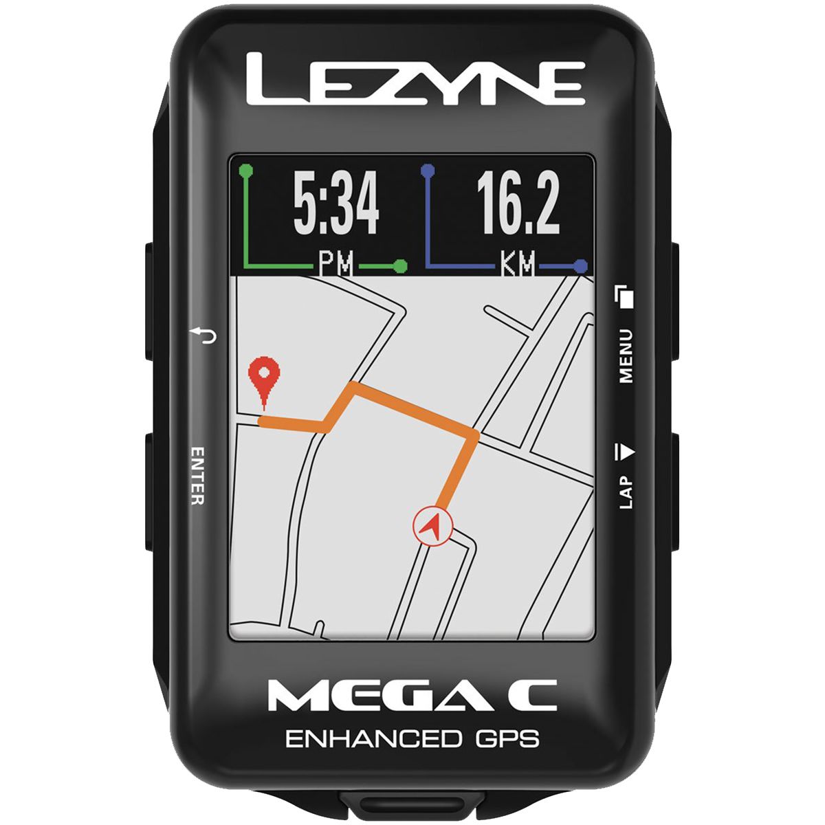 Lezyne Mega Color GPS Smart Loaded Computer - Bike
