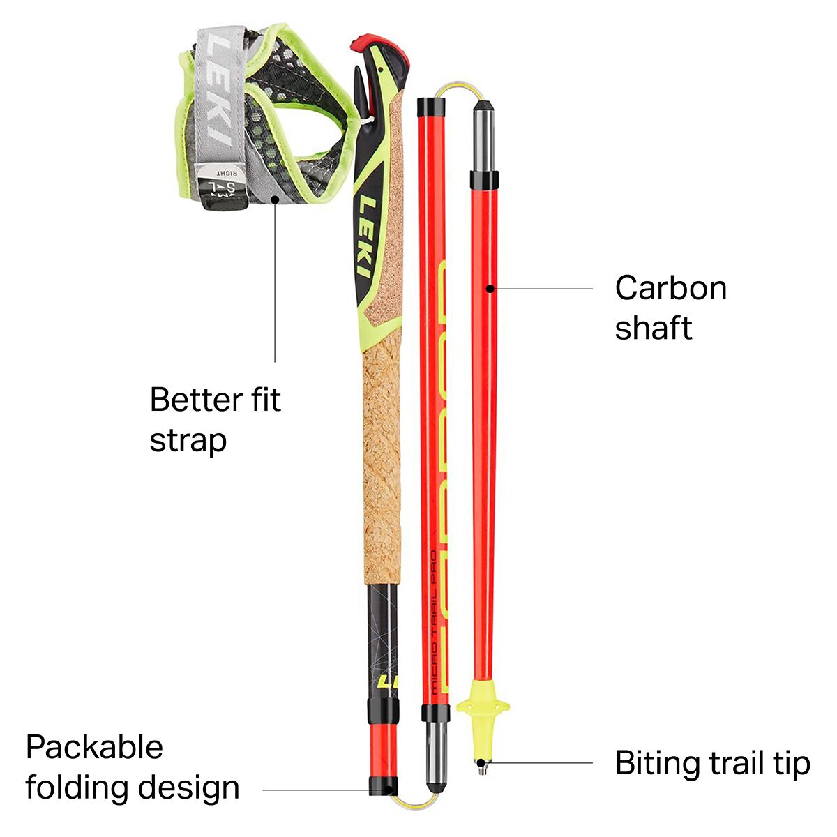LEKI Micro Trail Pro Trekking Poles - Hike & Camp