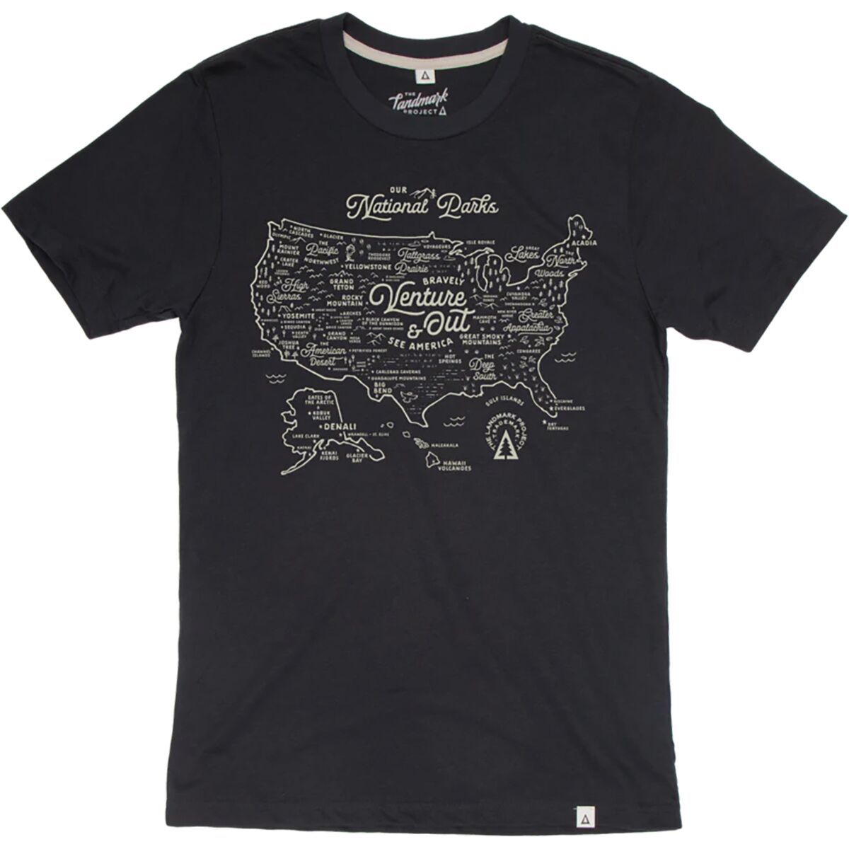 Landmark Project NPS Map Short-Sleeve T-Shirt - Clothing