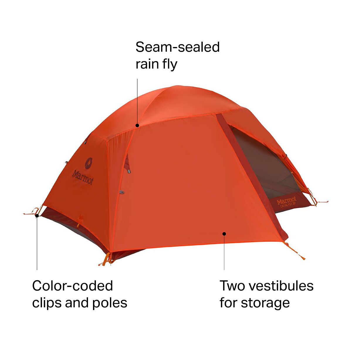 Marmot Catalyst Tent: 2-Person 3-Season - Hike & Camp