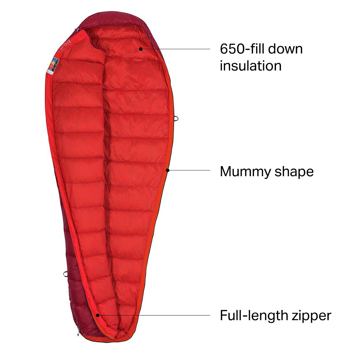 Marmot Micron 40 Sleeping Bag: 40F Down - Hike & Camp