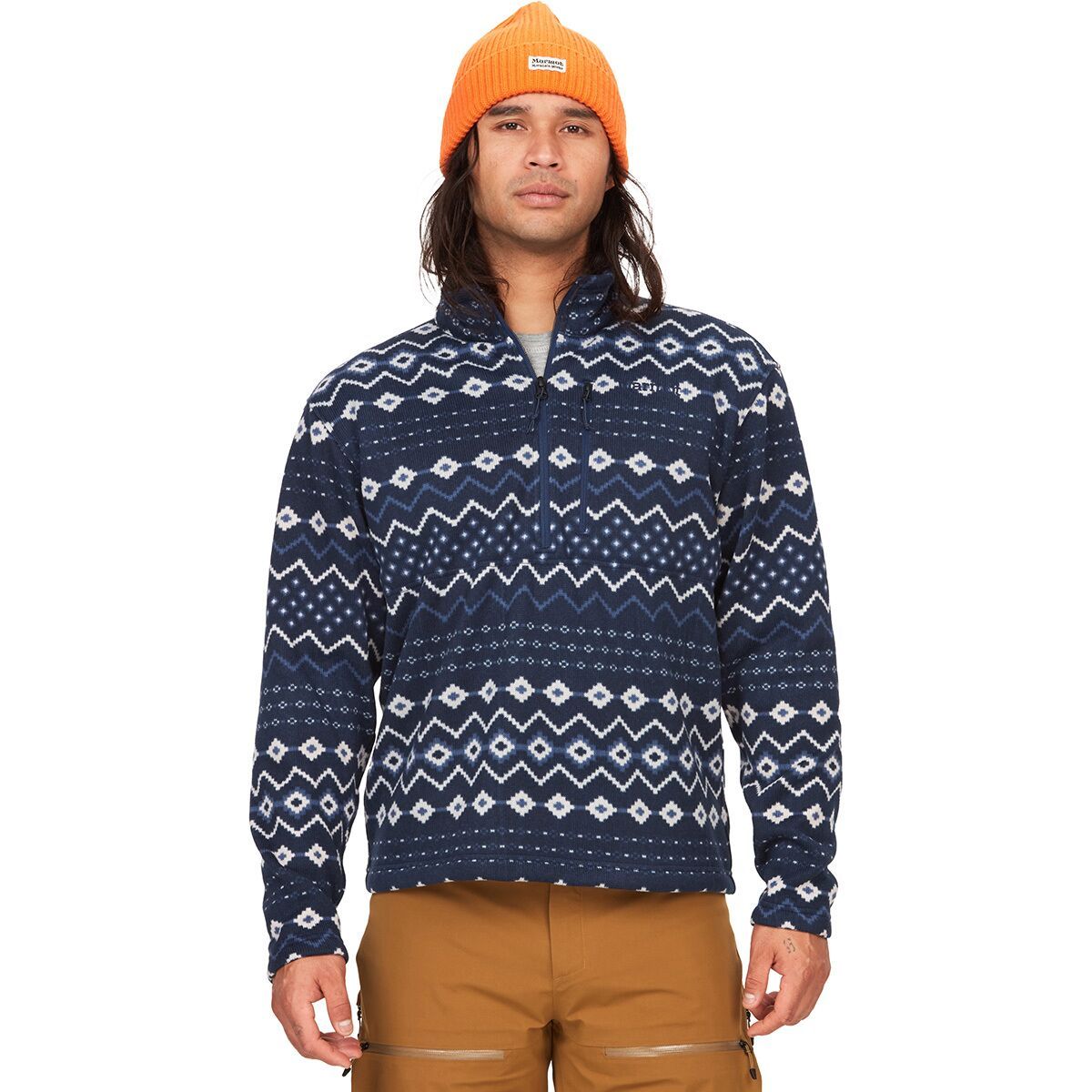 Marmot Heavyweight Drop Line Printed 1/2-Zip - Men's - Clothing