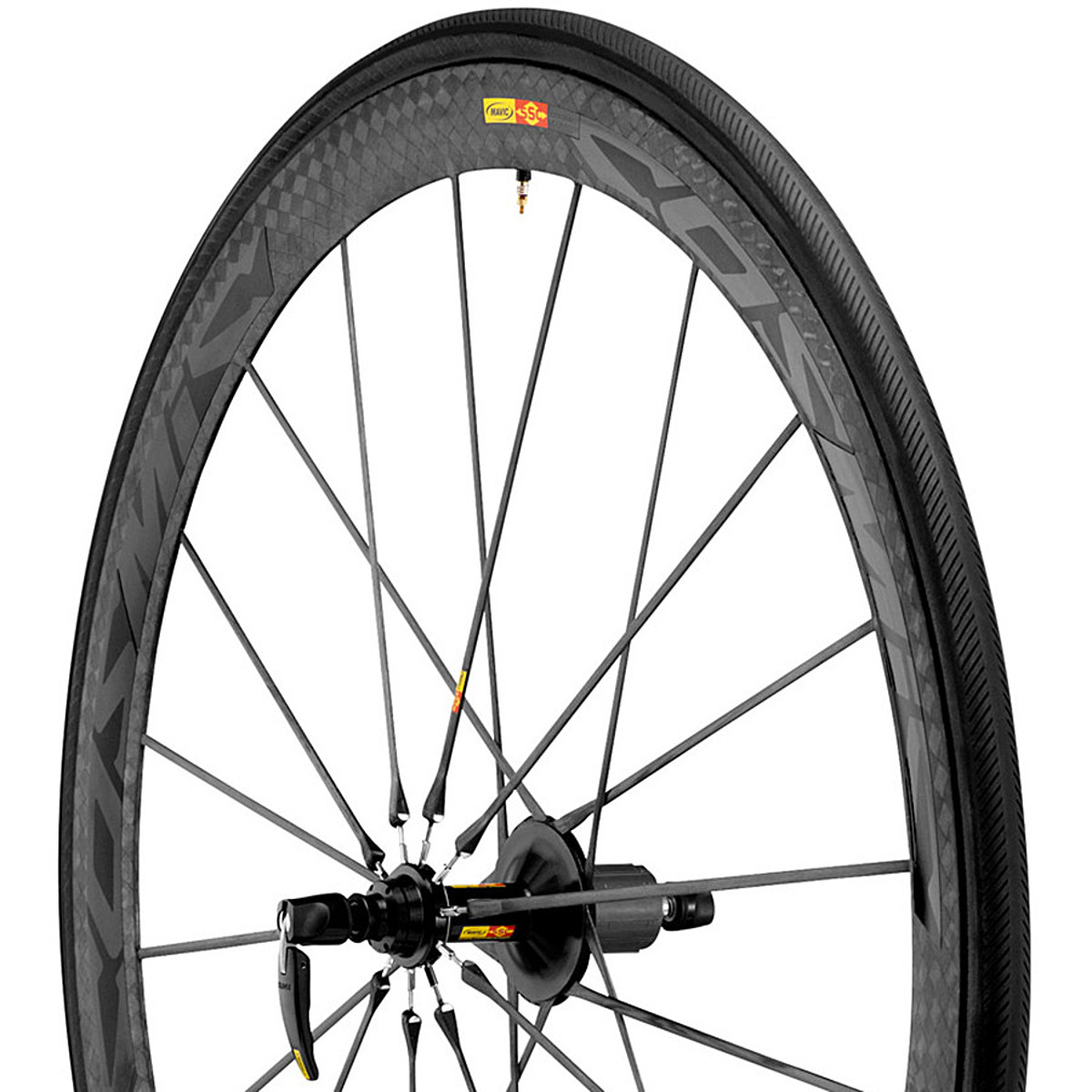 Mavic Cosmic Carbone Ultimate Carbon Road Wheelset - Tubular - Bike