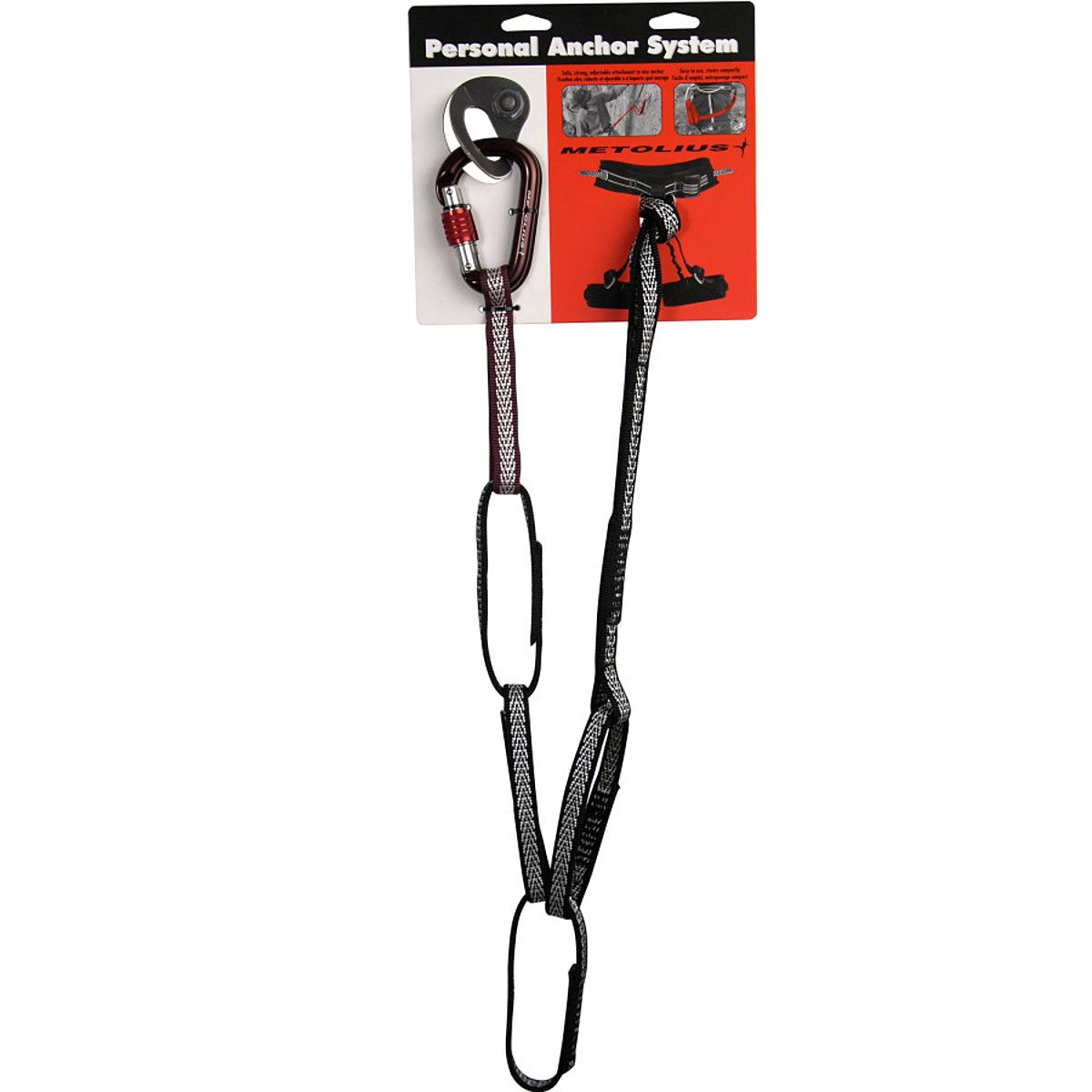 Metolius PAS Personal Anchor System w/ Element Locking Carabiner - Climb