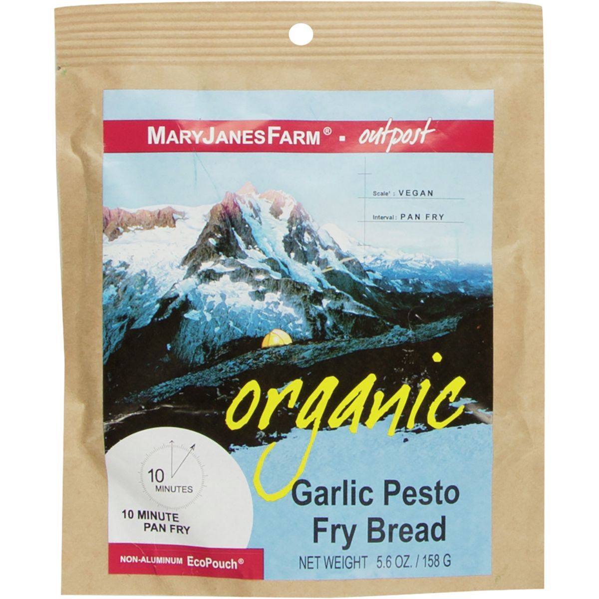 Mary Janes Farm Organic Garlic Pesto Fry Bread - Hike & Camp