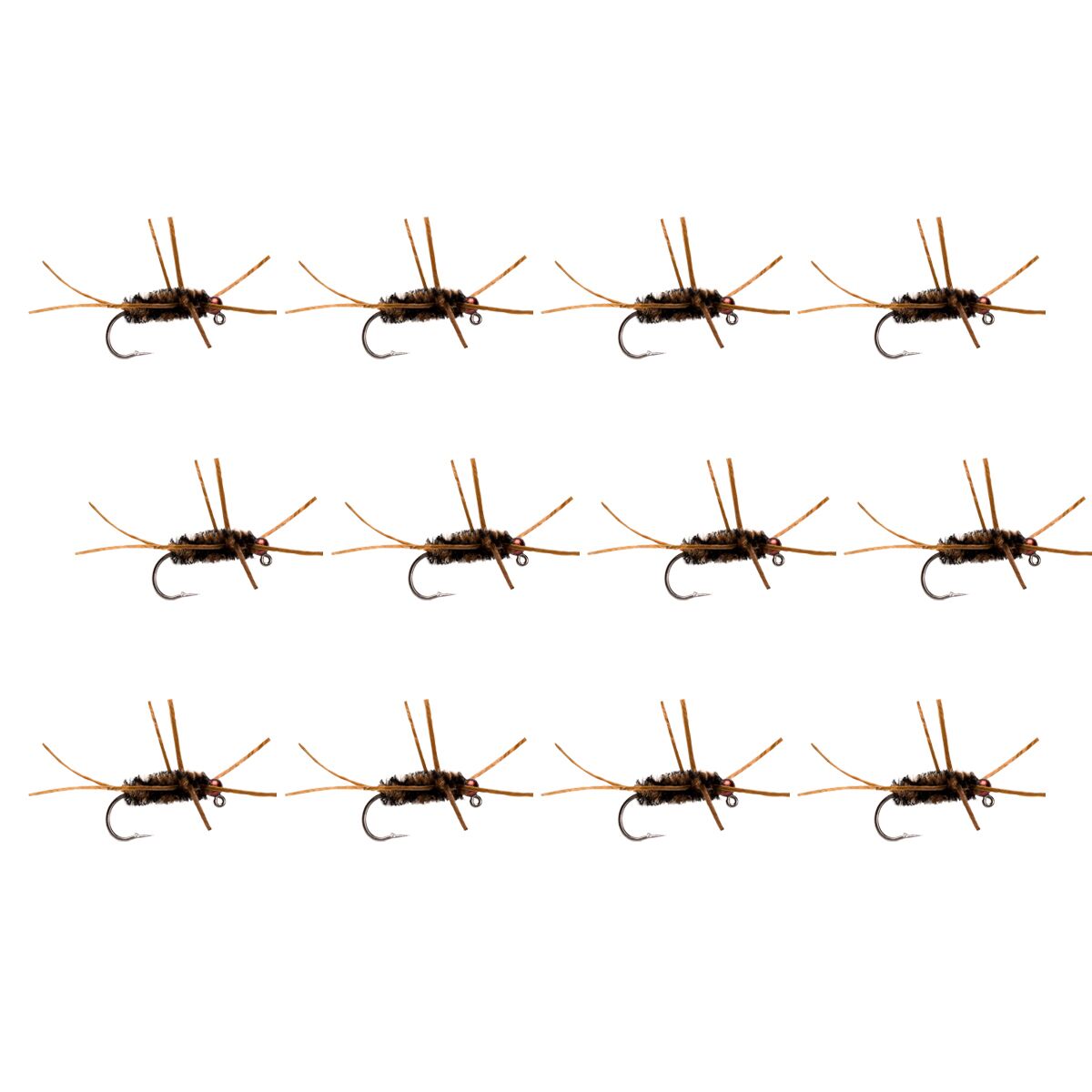 Montana Fly Company Jig BH Girdle Bug - 12-Pack - Fishing