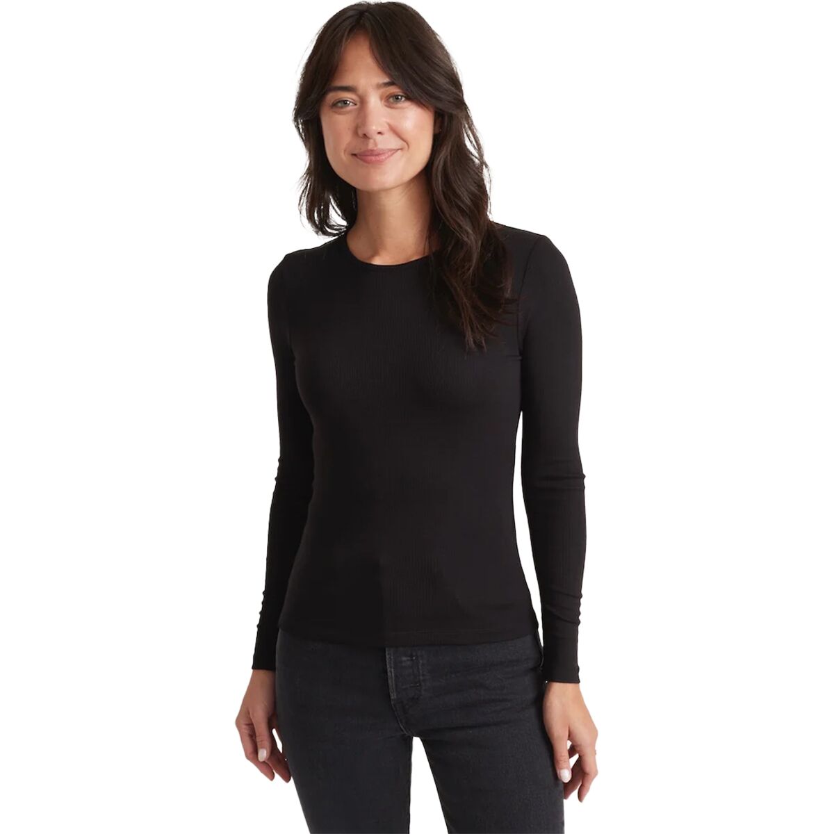 Marine Layer Rib Crew Top - Women's - Clothing
