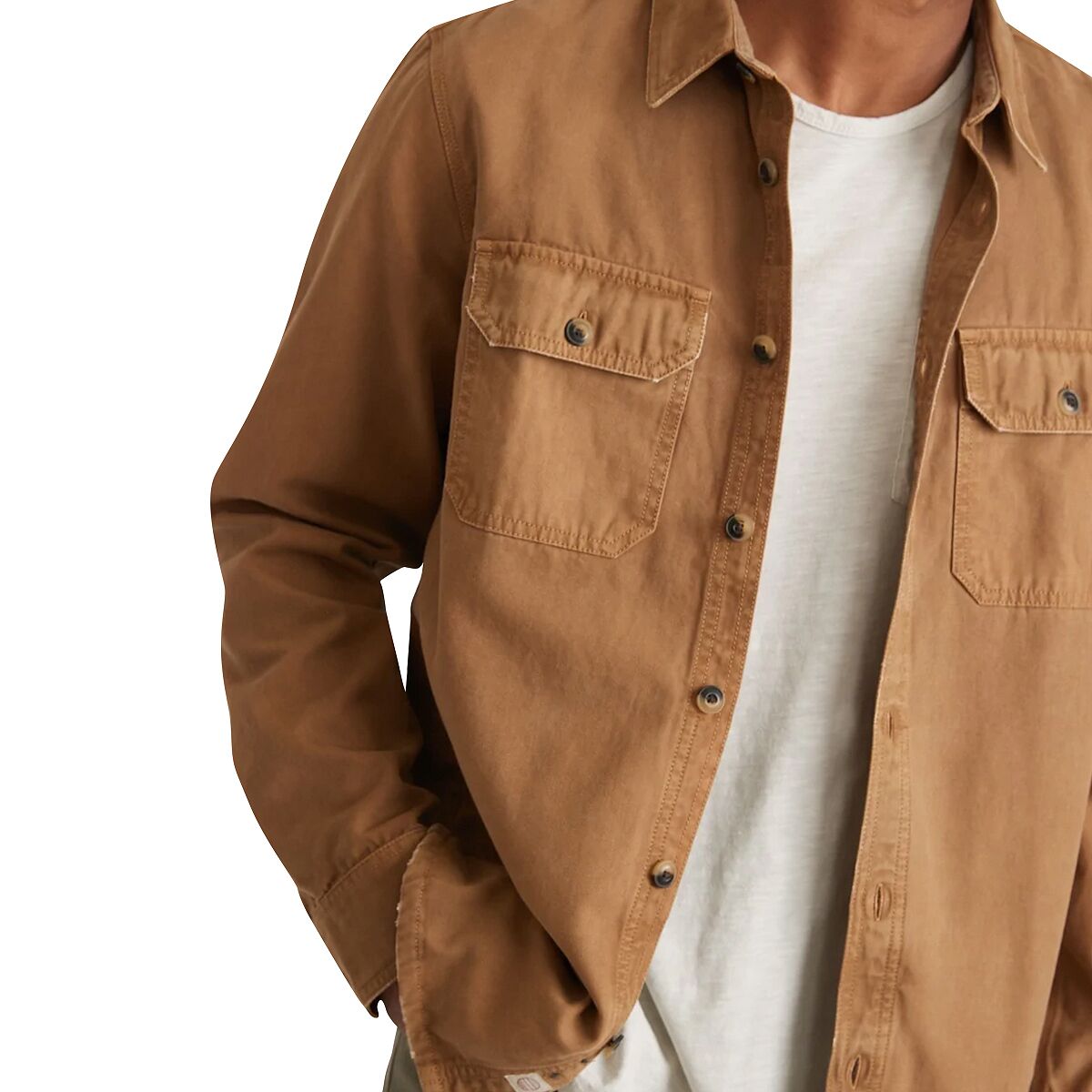 Marine Layer Broken In Canvas Overshirt - Men's - Clothing