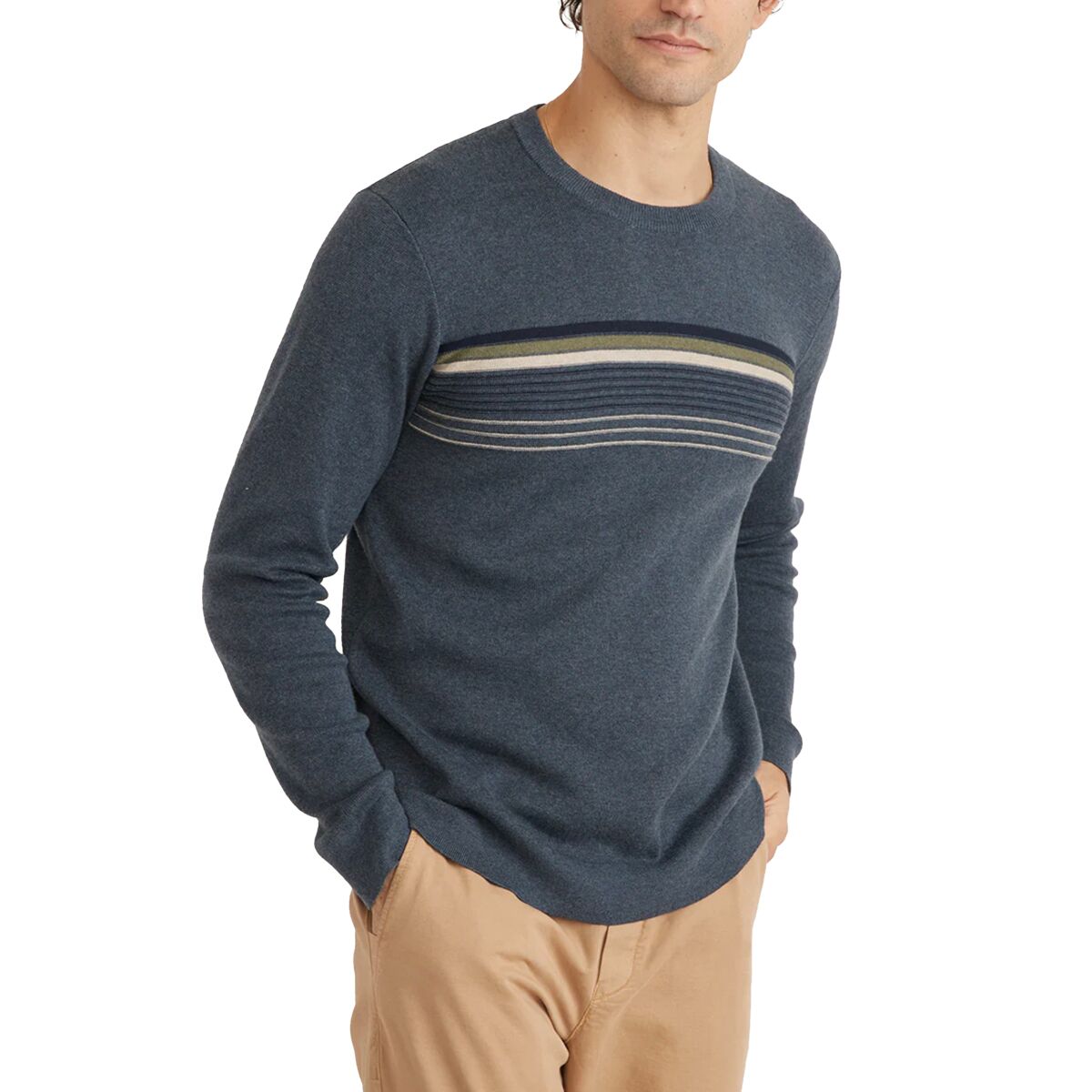 Marine Layer Chest Stripe Sweater - Men's - Clothing