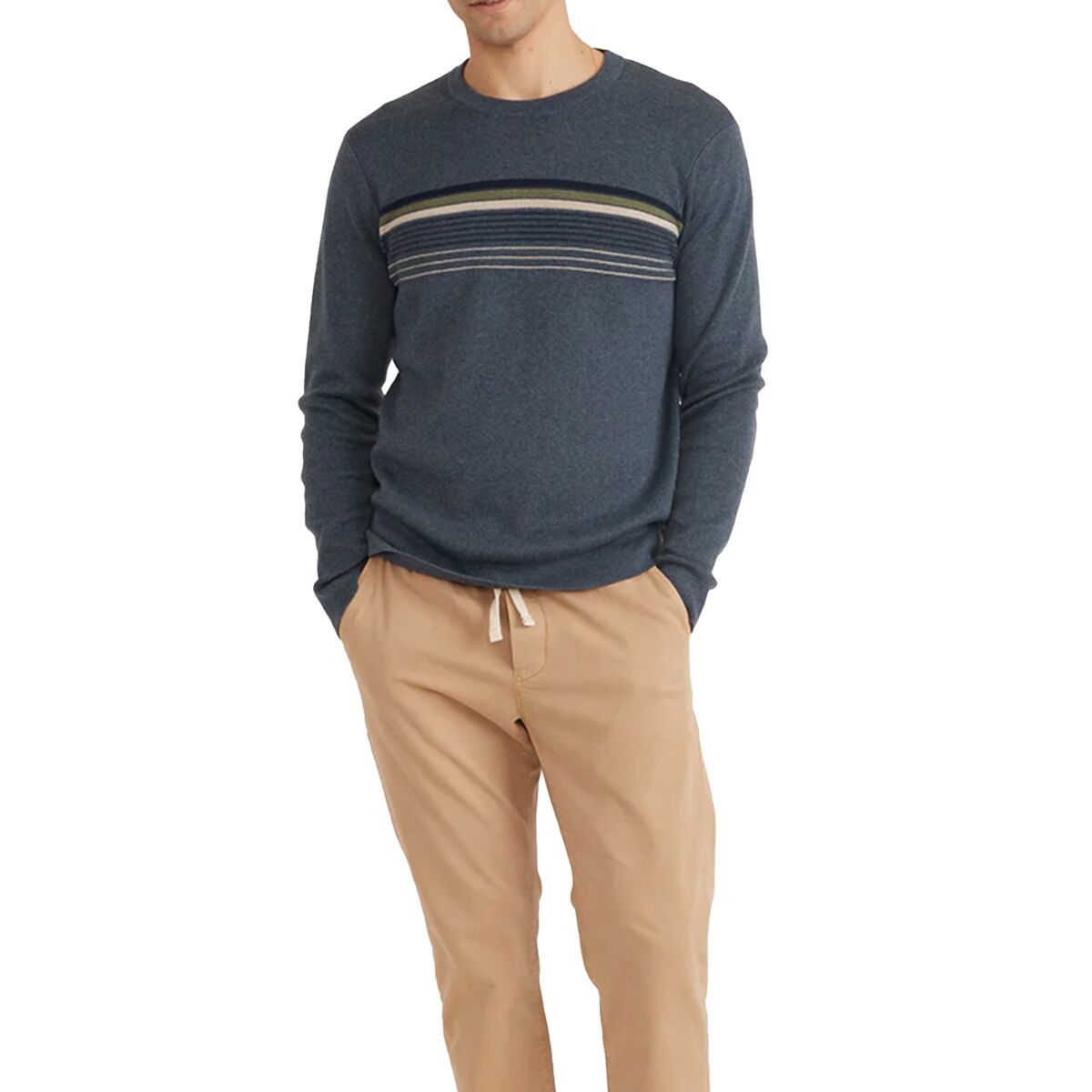 Marine Layer Chest Stripe Sweater - Men's - Clothing