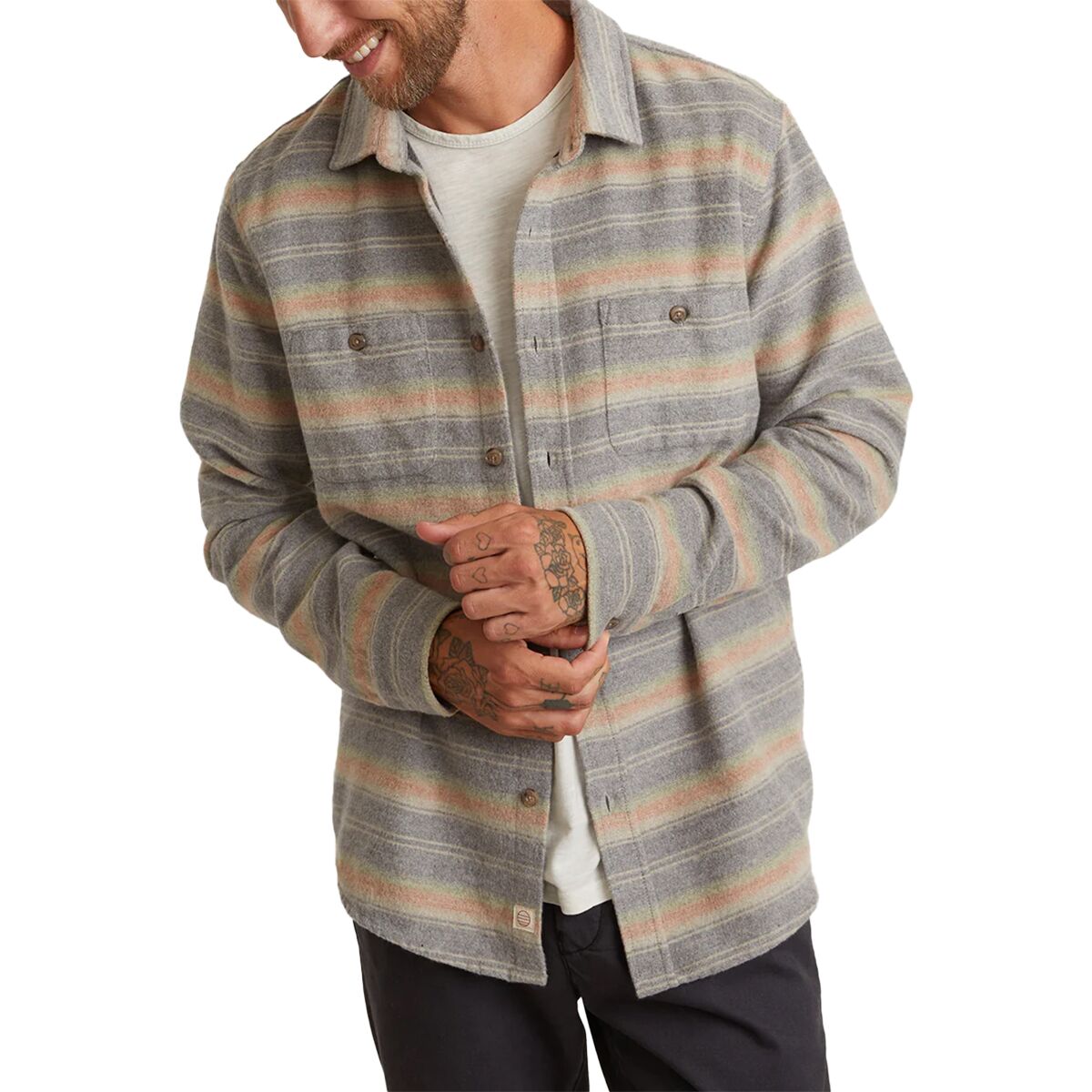 Marine Layer Cotton-Wool Blend Overshirt - Men's - Clothing