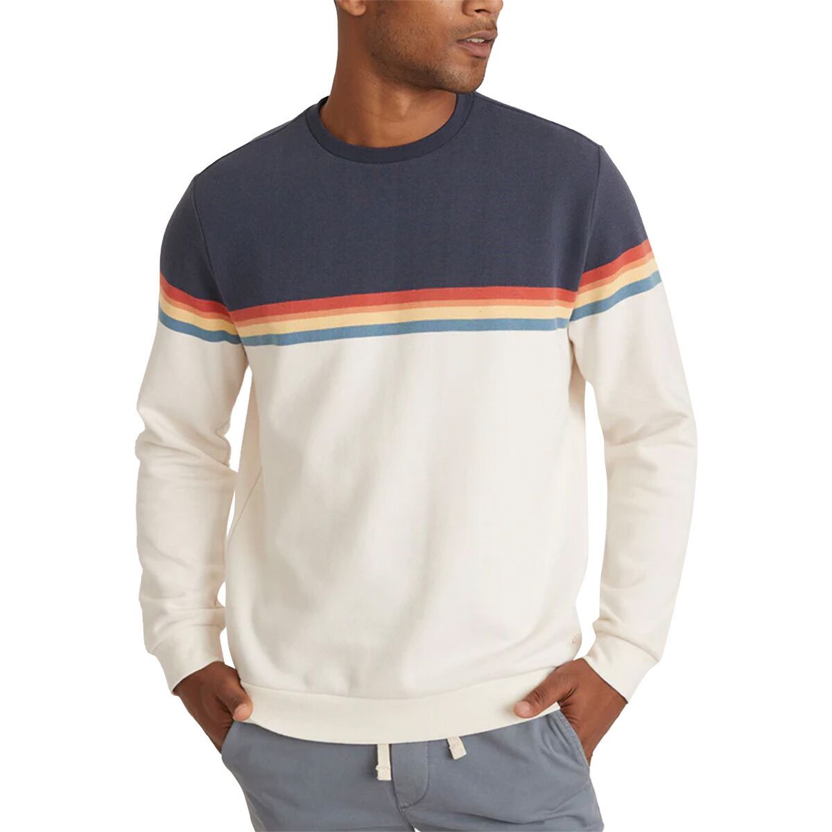 Marine Layer Sunset Stripe Sweatshirt - Men's - Clothing