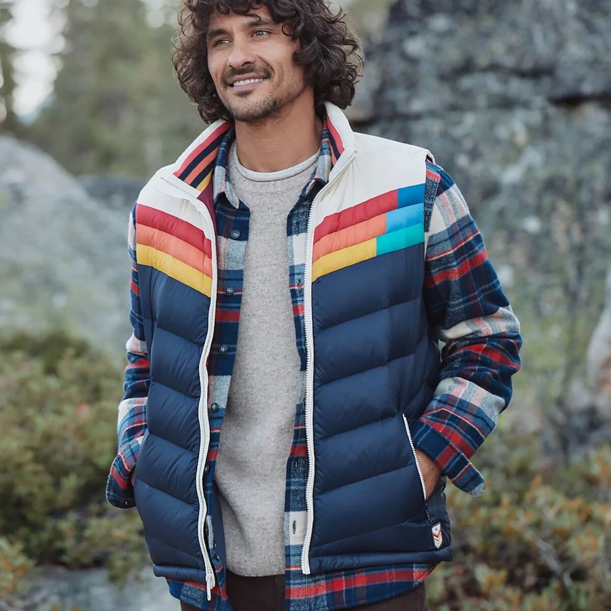 Marine Layer ML Whistler Puffer Vest - Men's - Clothing