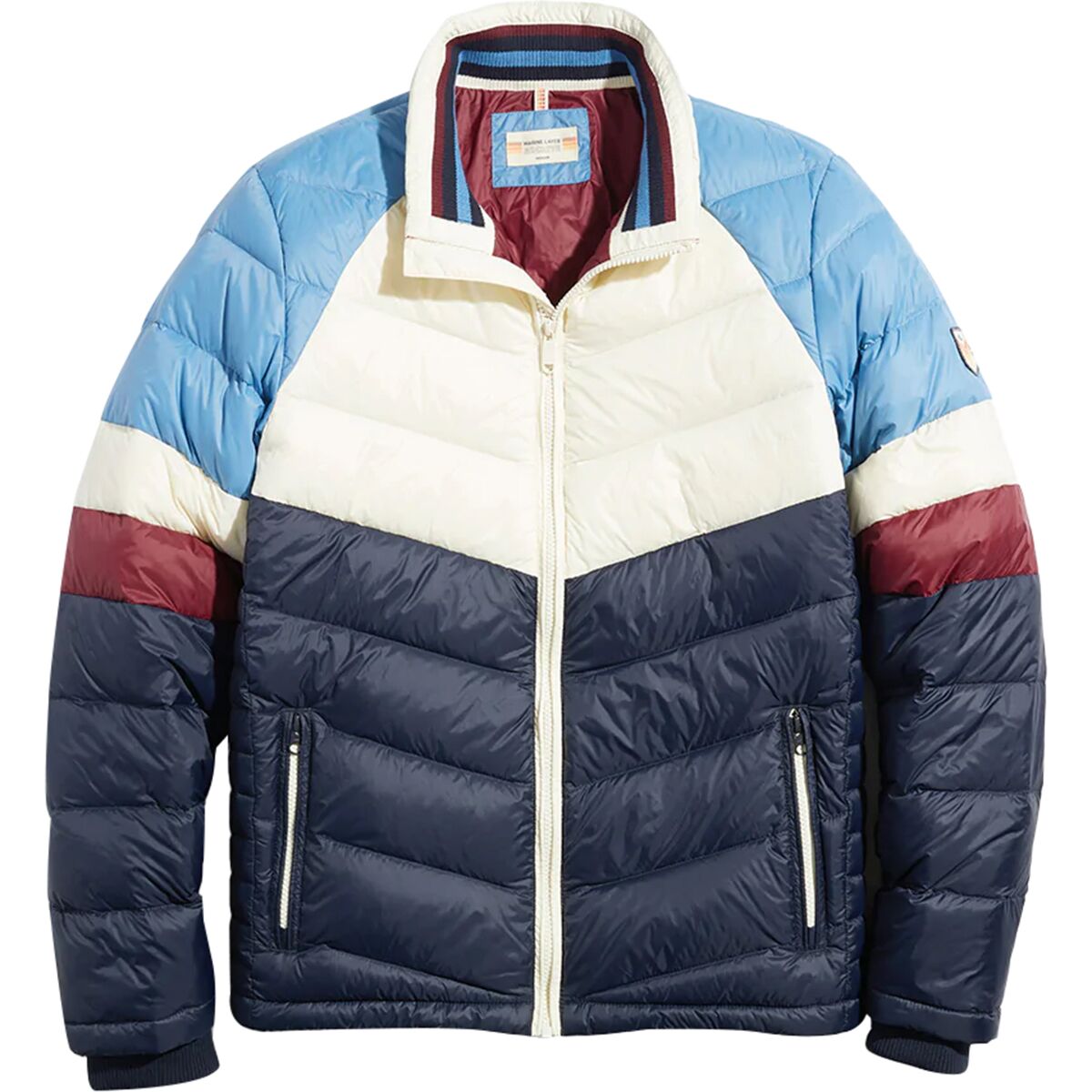 Marine Layer Zurich Colorblock Puffer - Men's - Clothing