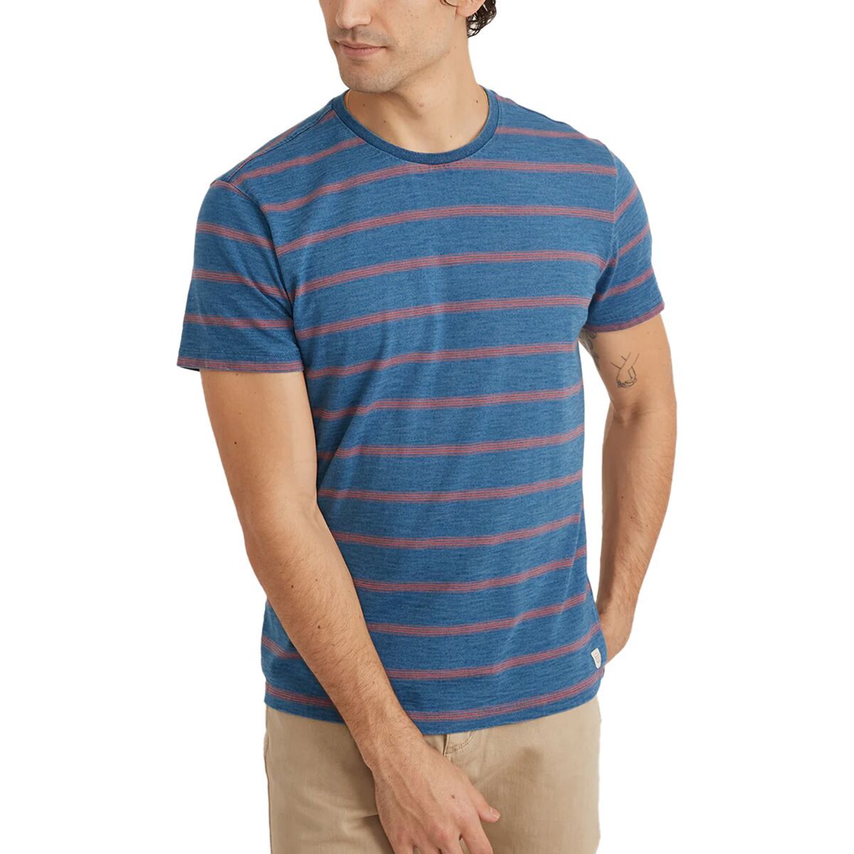 Marine Layer Indigo Stripe T-Shirt - Men's - Clothing