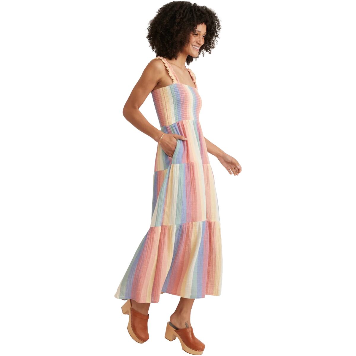 Marine Layer Selene Maxi Double Cloth Dress - Women's - Clothing