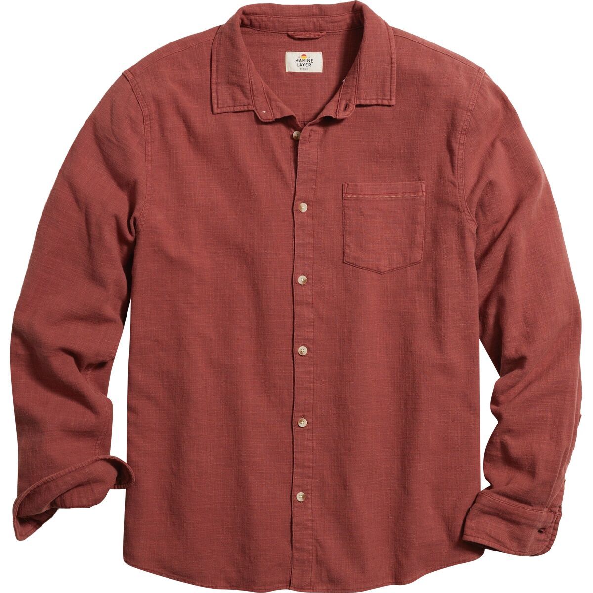 Marine Layer Long-Sleeve Classic Stretch Selvage Shirt - Men's - Clothing