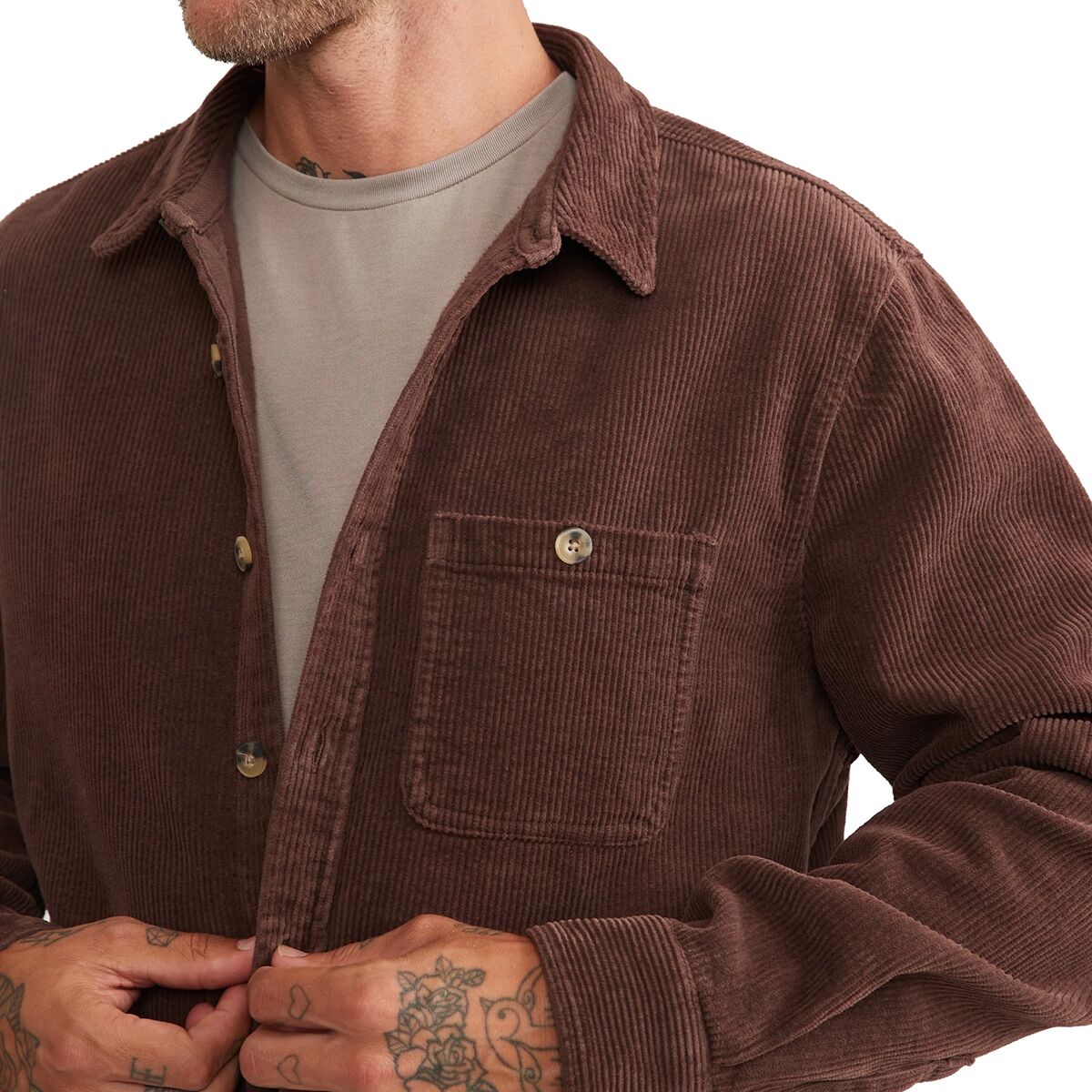 Marine Layer Max Broken In Corduroy Overshirt - Men's - Clothing