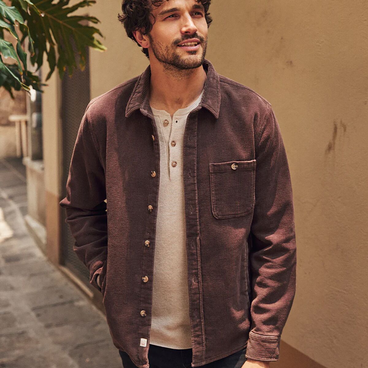 Marine Layer Max Broken In Corduroy Overshirt - Men's - Clothing