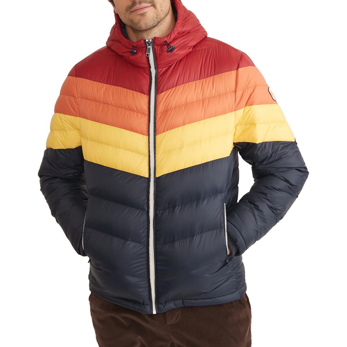 Marine Layer Archive Colorblock Puffer Jacket - Men's - Clothing