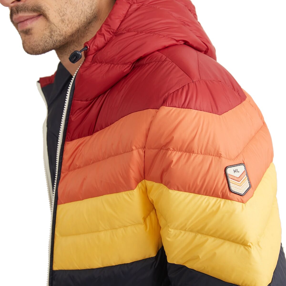 Marine Layer Archive Colorblock Puffer Jacket - Men's - Clothing