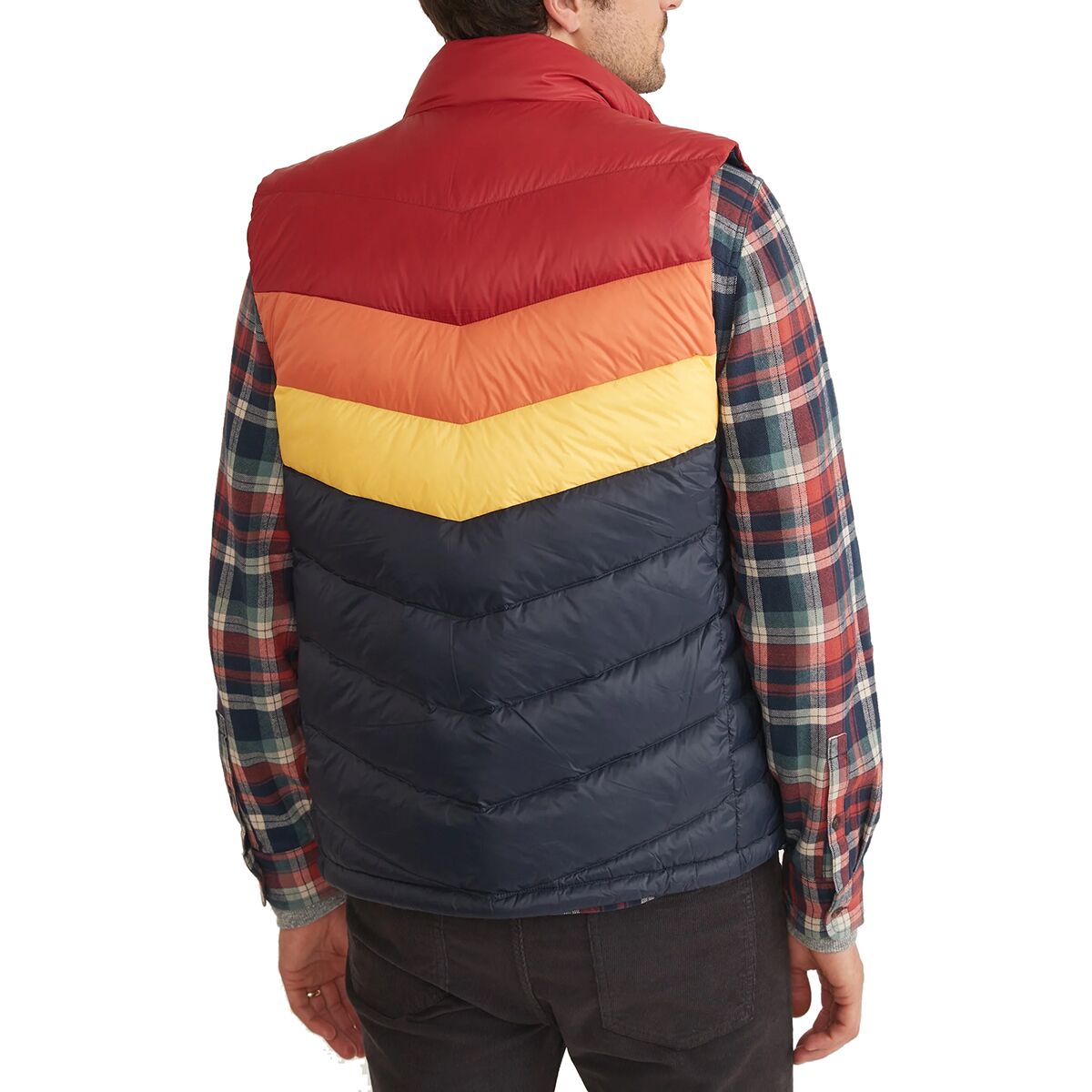 Marine Layer Archive Colorblock Reversible Puffer Vest - Men's - Clothing