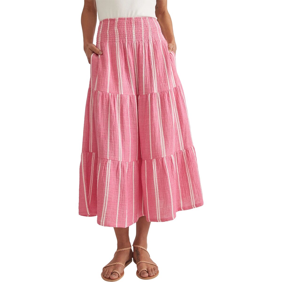 Marine Layer Valeria Double Cloth Maxi Skirt Womens Clothing
