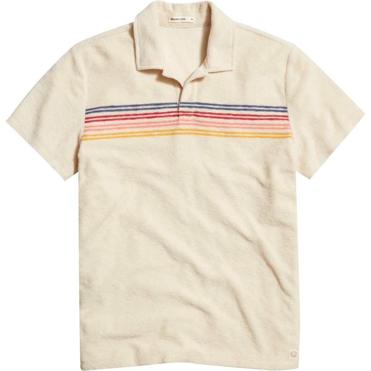 Marine Layer Terry Out Stripe Short-Sleeve Polo Shirt - Men's - Clothing