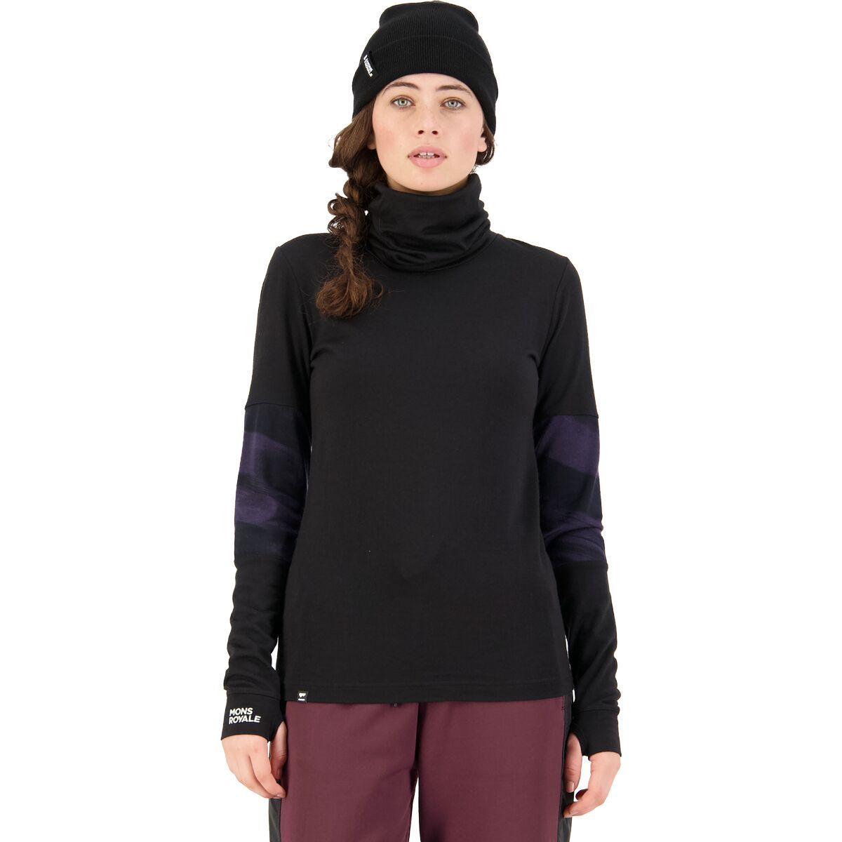 Mons Royale Cornice Rollover Long-Sleeve Top - Women's - Clothing
