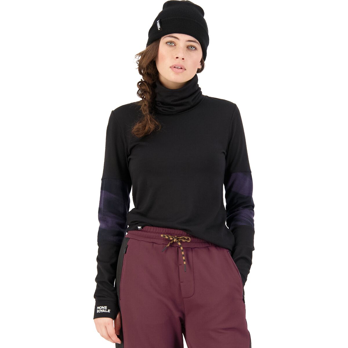 Mons Royale Cornice Rollover Long-Sleeve Top - Women's - Clothing