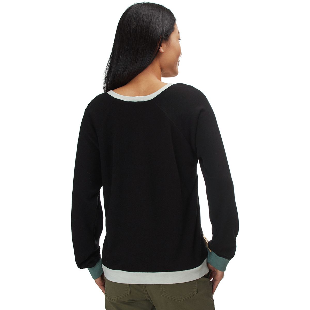 Monrow Color Block Oversized Raglan - Women's | Backcountry.com