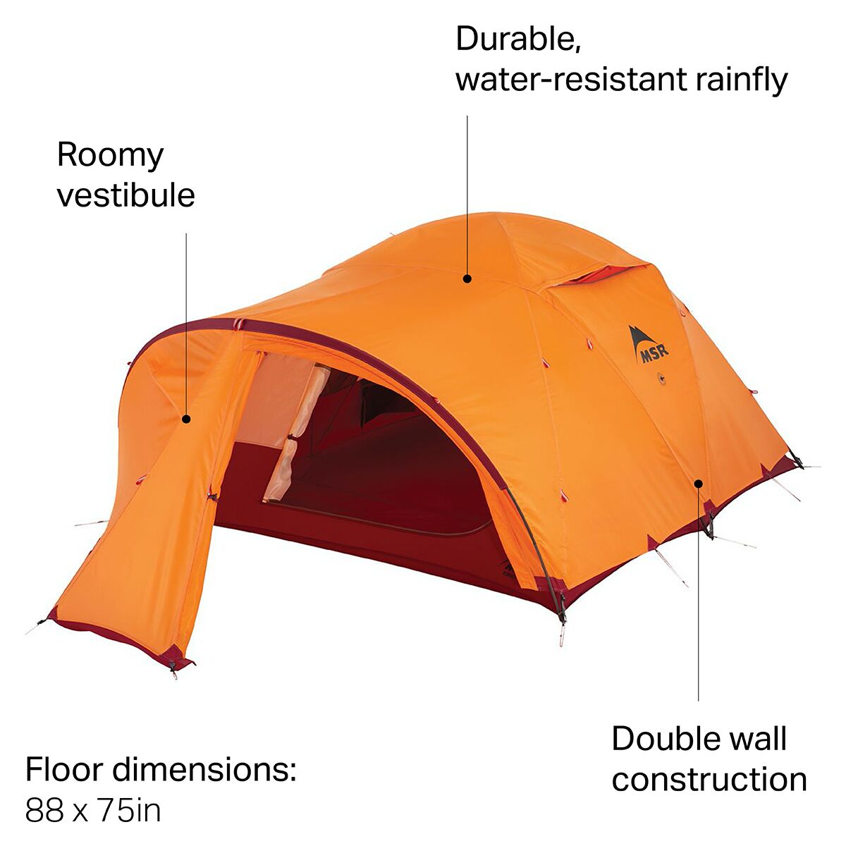 MSR Remote 3 Tent: 3-Person 4-Season - Hike & Camp