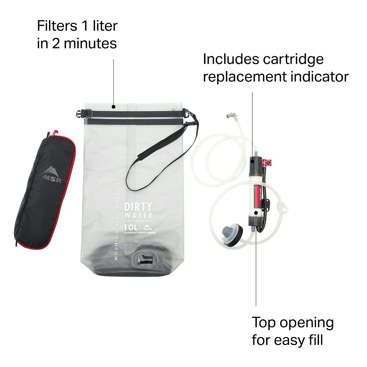 MSR Guardian Gravity Water Purifier - Hike & Camp