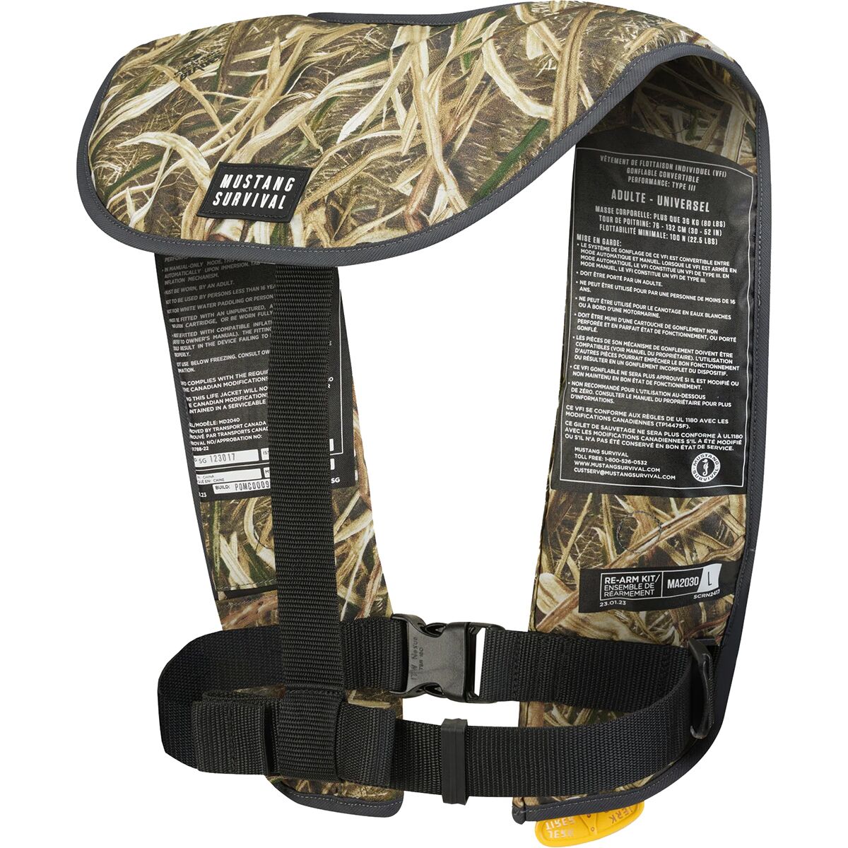 Mustang Survival MIT 100 Convertible A/M Inflatable Personal Flotation ...