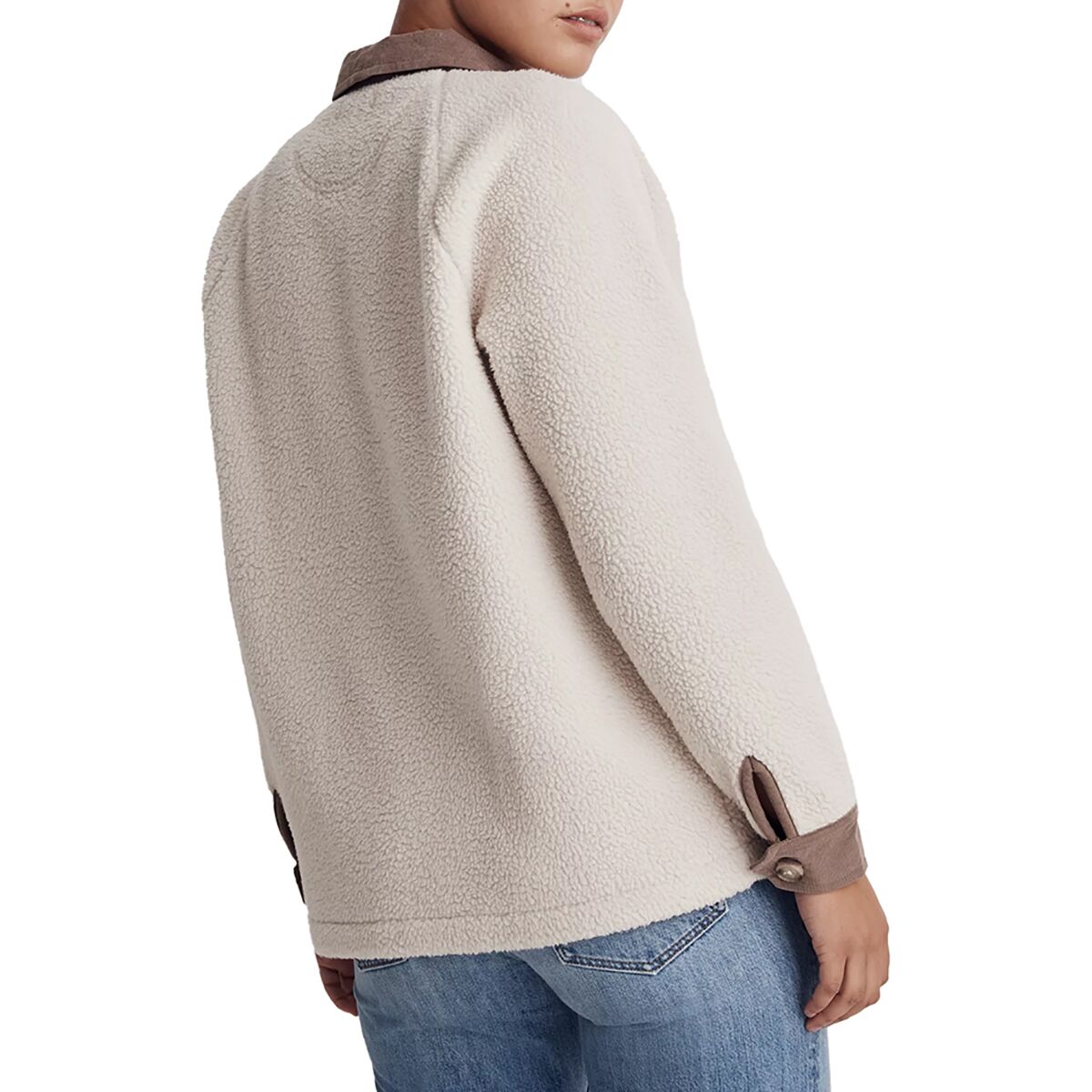 Madewell Corduroy-Trimmed Resourced Sherpa Jacket - Women's - Clothing