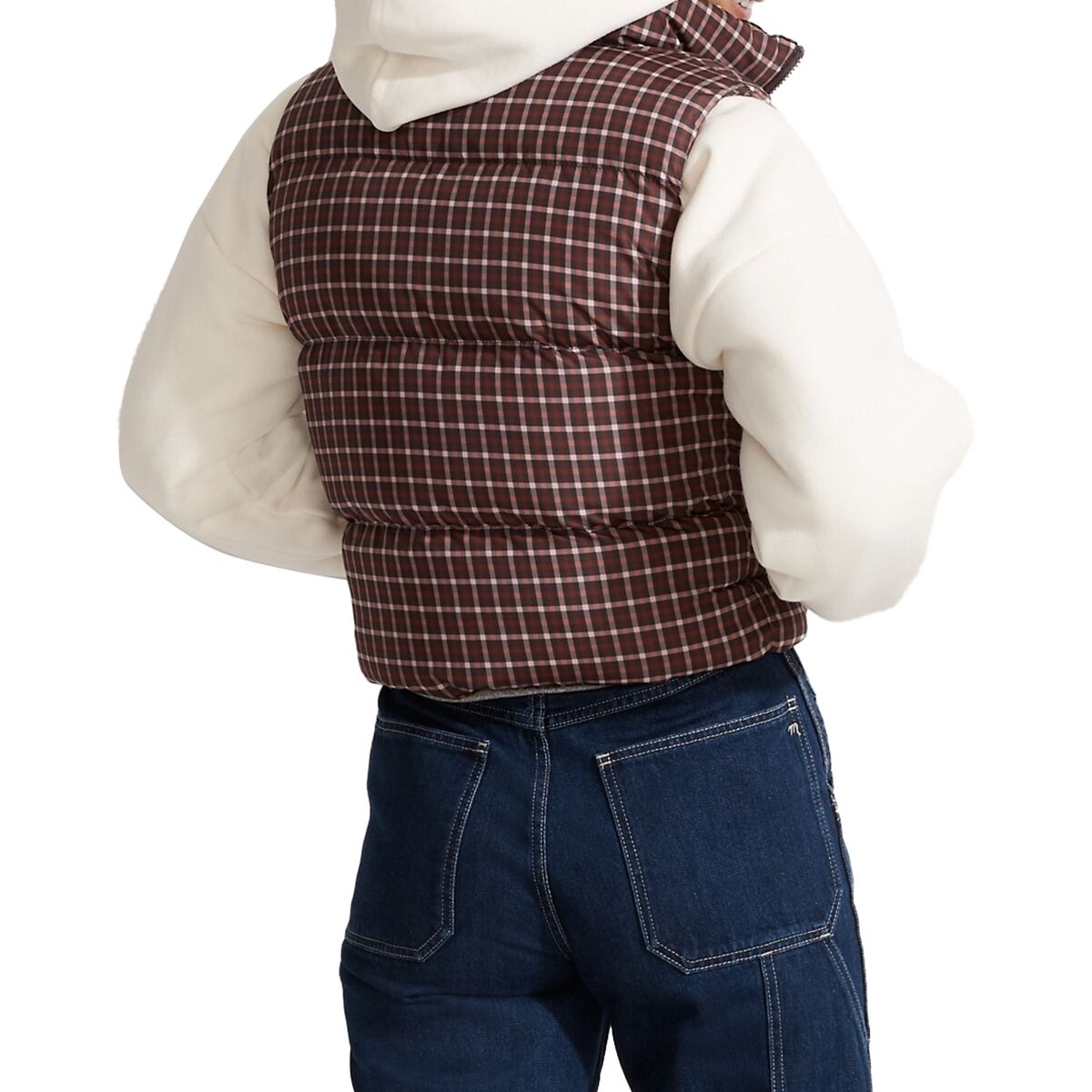 Madewell Plaid Puffer Vest - Women's - Clothing