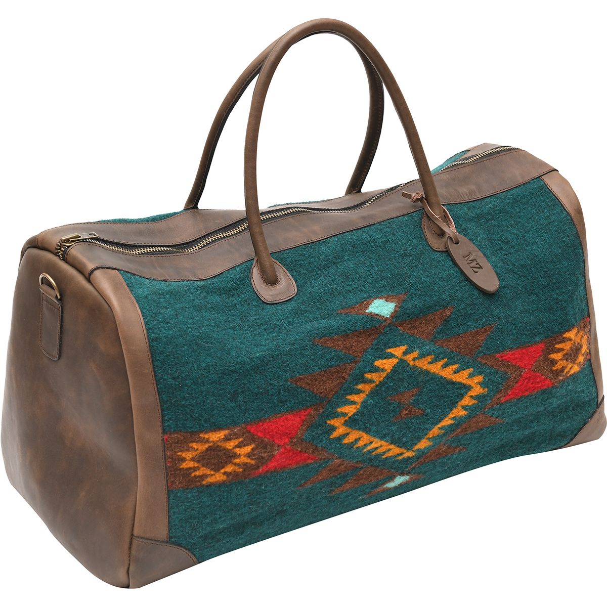 MZ Fair Trade Wild West Leather and Wool Duffel Bag - Women's - Accessories