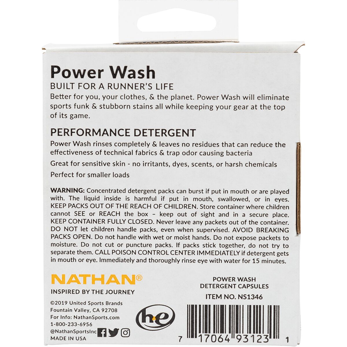 Nathan Power Wash Performance Detergent Capsules - Accessories
