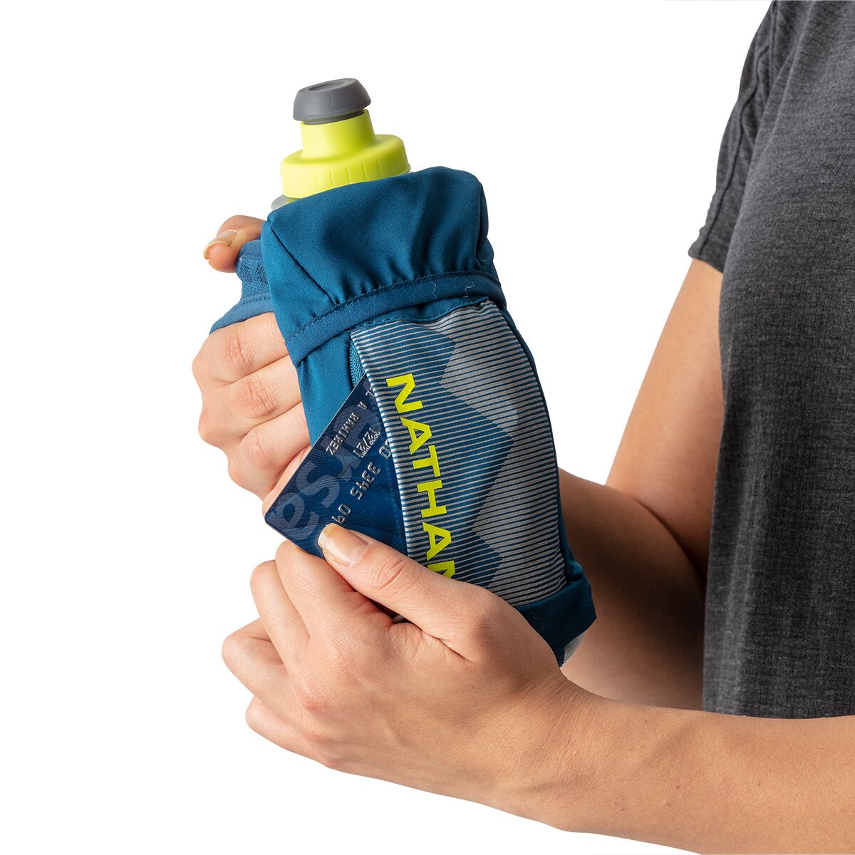 Nathan QuickSqueeze 18oz Insulated Handheld Bottle - Hike & Camp
