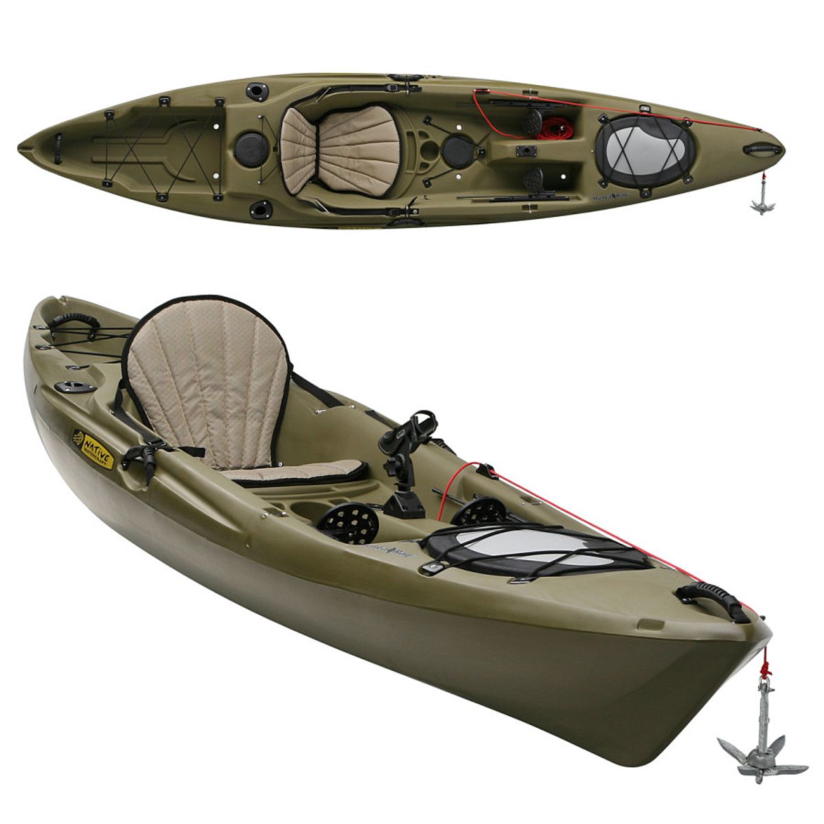 Native Watercraft Manta Ray 12 Angler Kayak - Paddle
