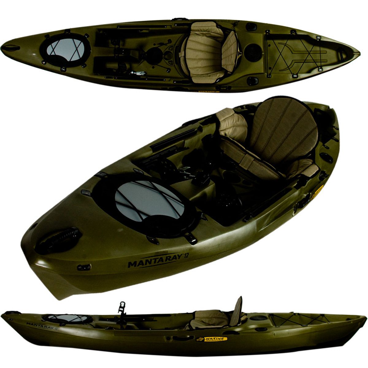 Native Watercraft Manta Ray 12 Angler Kayak - Paddle