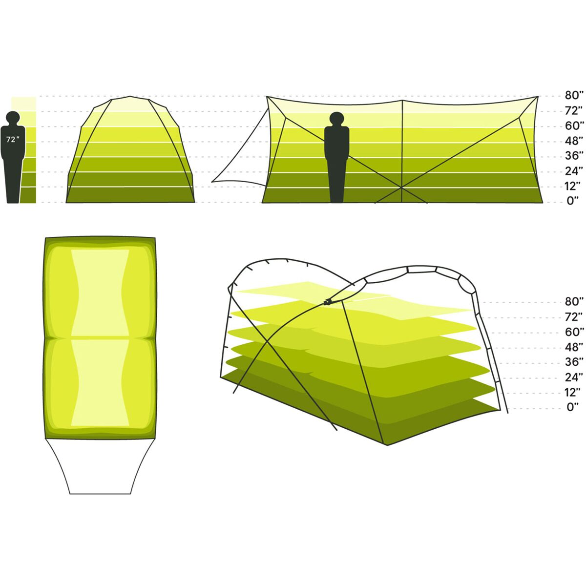 NEMO Equipment Inc. Wagontop 8P Tent: 8-Person 3-Season - Hike & Camp