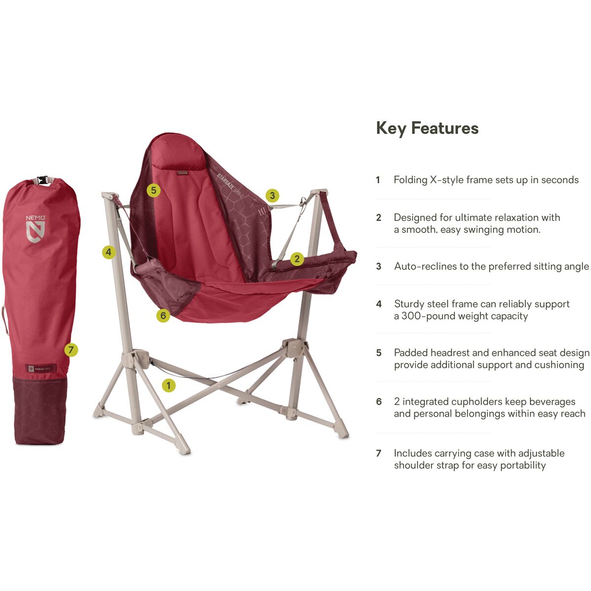 NEMO Equipment Inc. Stargaze EVO-X Camp Chair - Hike & Camp