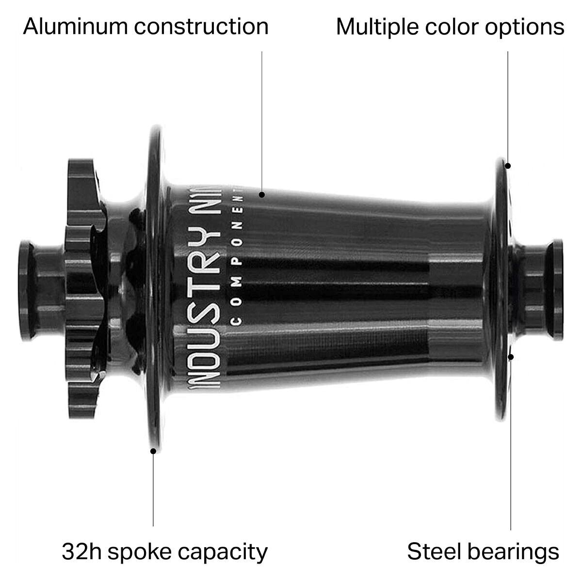 Industry Nine Hydra Classic Front Boost 6 Bolt Mountain Hub - Bike