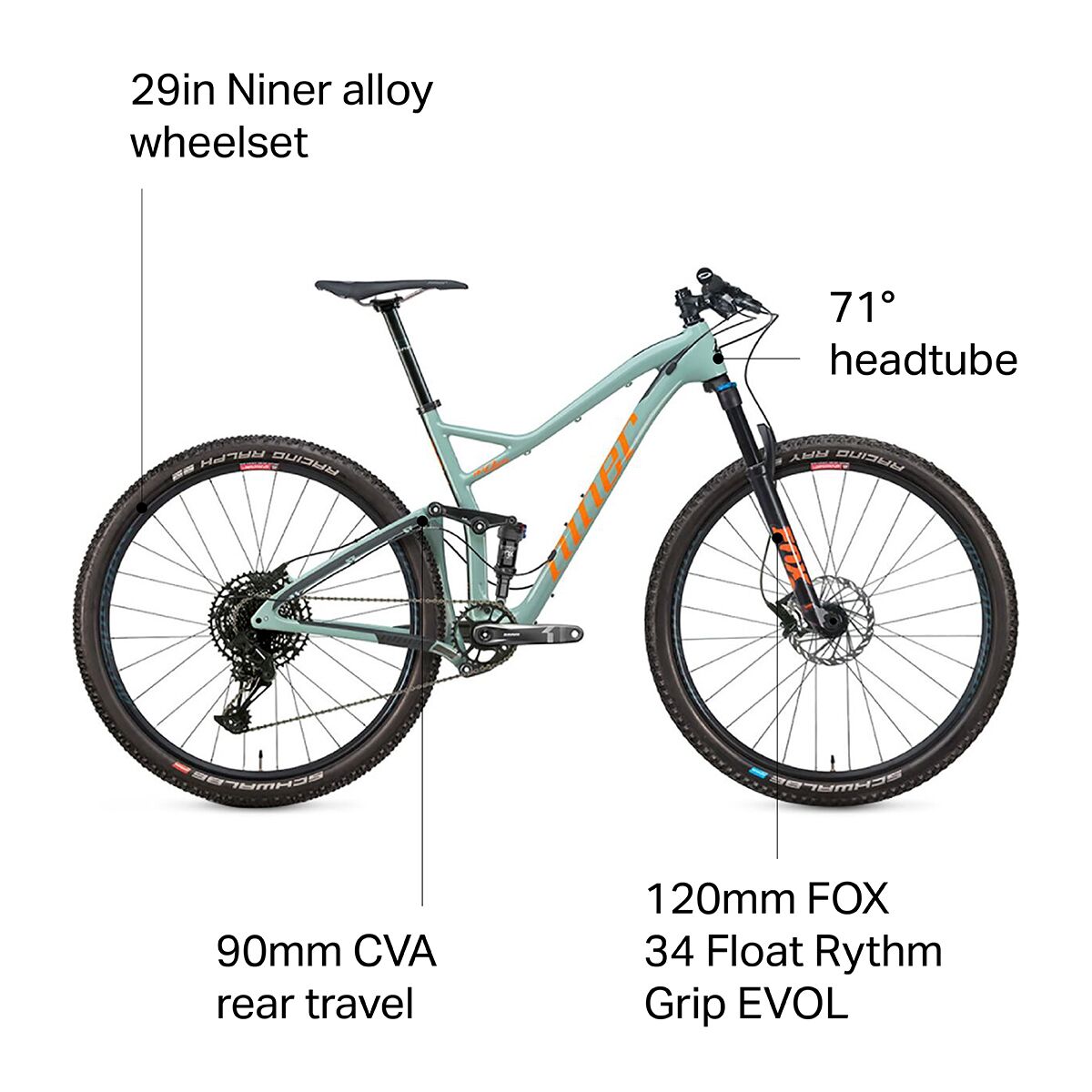 Niner RKT 9 RDO 2-Star SX Eagle Mountain Bike - Bike