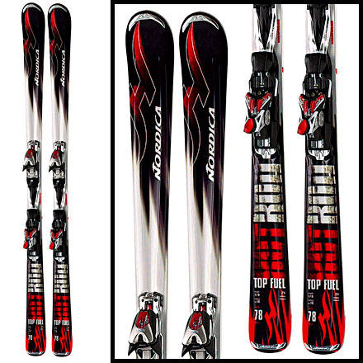 Nordica Hot Rod Top Fuel Alpine Ski with Marker N0312 Ti XB Bindings - Ski
