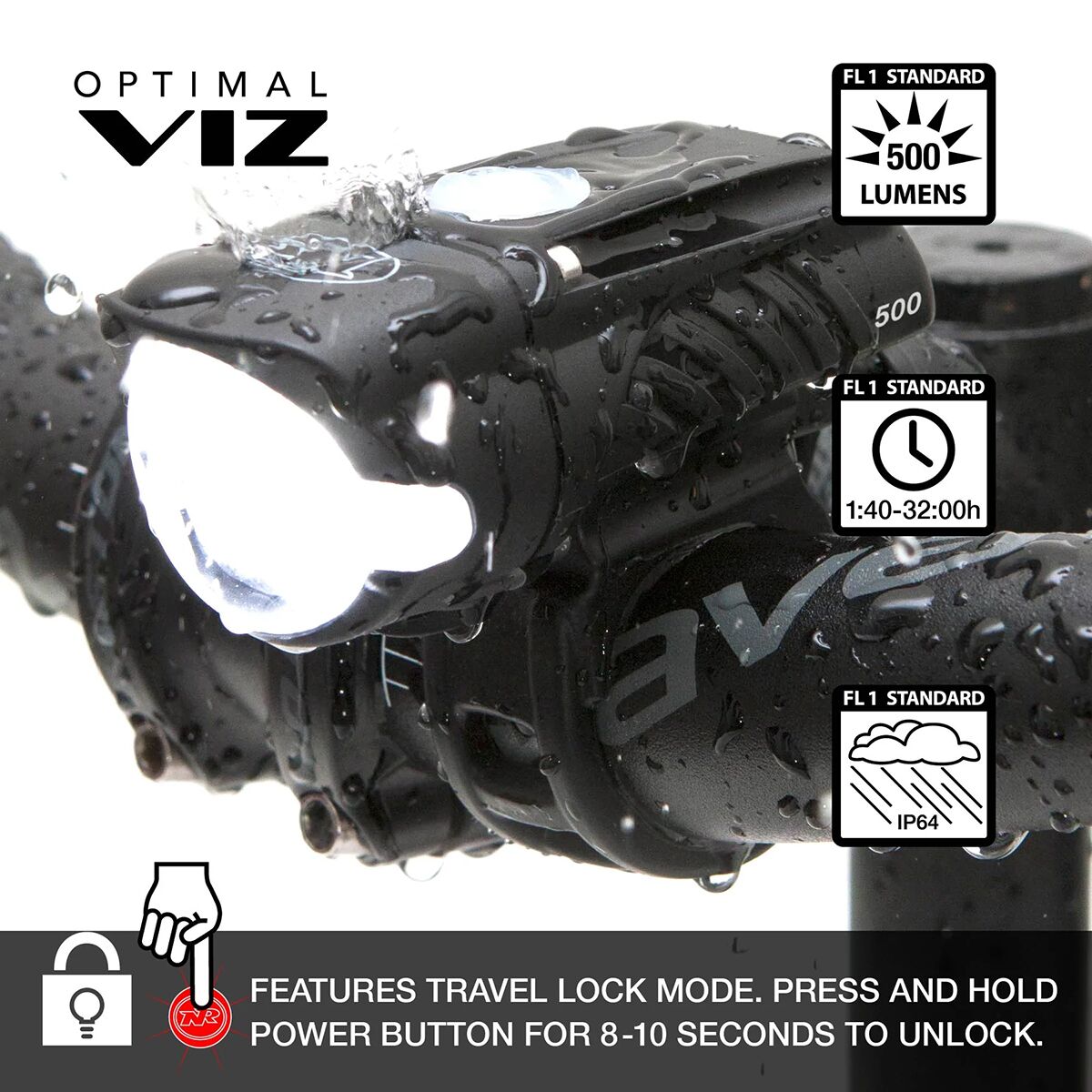 NiteRider Swift 500 and Vmax+ 150 Combo - Bike